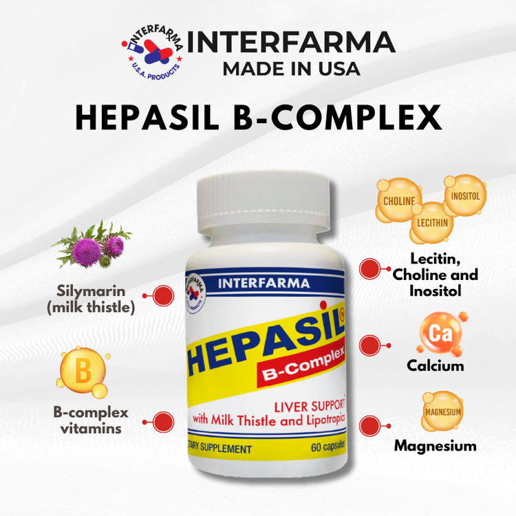 Detox & Liver Health - Hepasil B-Complex Supplement- Interfarma ...