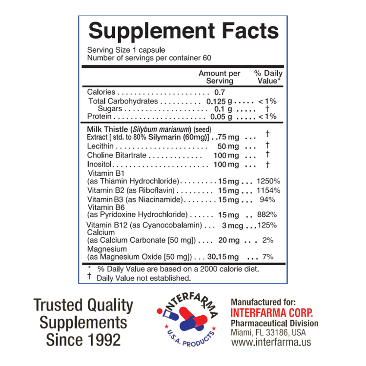 Detox & Liver Health - Hepasil B-Complex Supplement- Interfarma ...