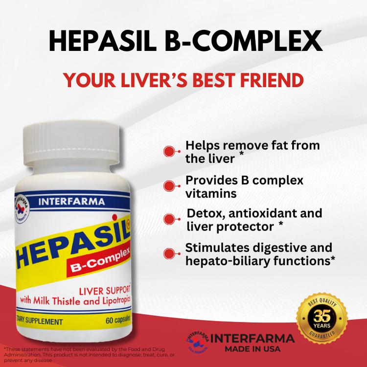 Detox & Liver Health - Hepasil B-Complex Supplement- Interfarma ...