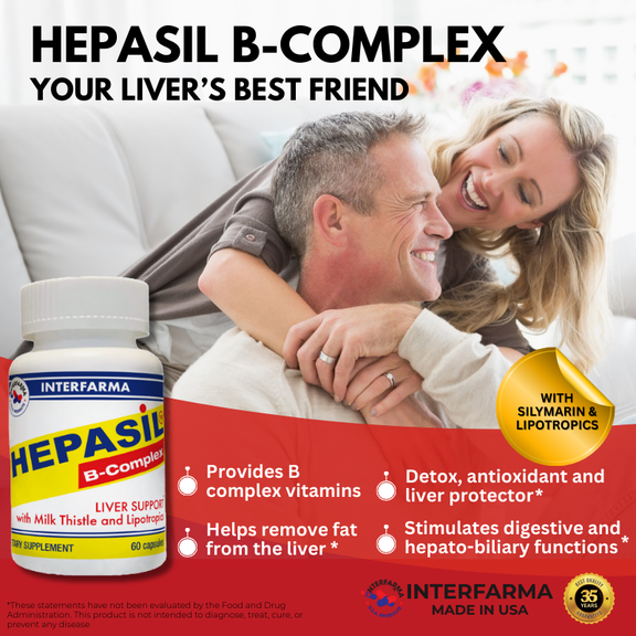 Detox & Liver Health - Hepasil B-Complex Supplement- Interfarma ...